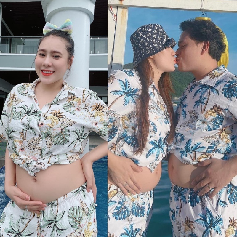 Hồ Bích Trâm ở Tháng Thứ 7 Thai Kỳ Tự Tin Ngoại Hình Khoe Cả Mặt Mộc