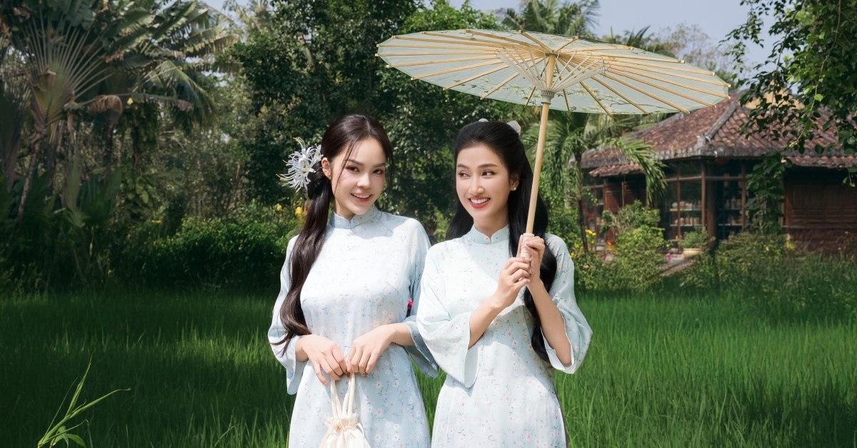 Dương Cẩm Lynh, Quỳnh Lam diện áo dài du xuân - YAN